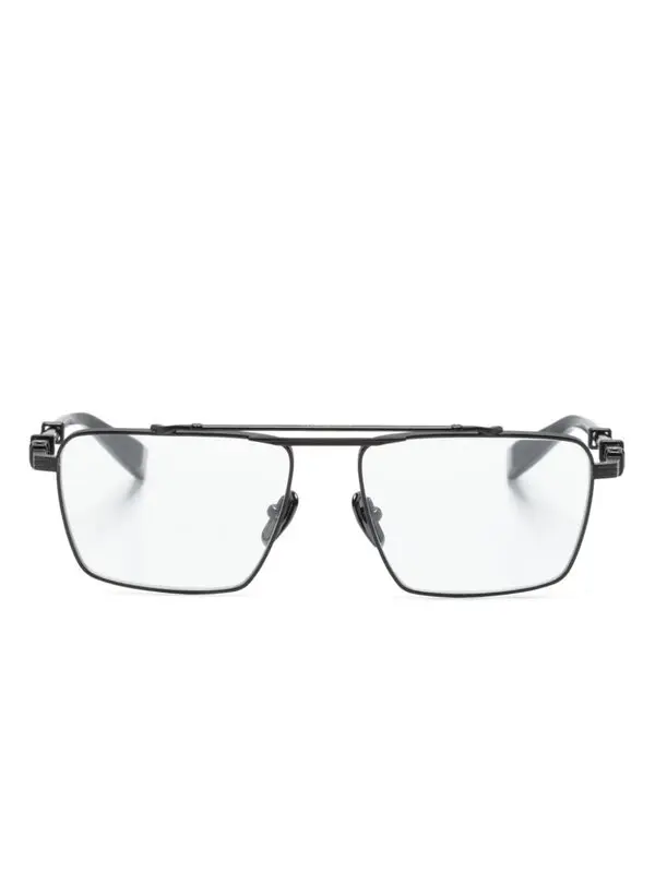 Balmain Brigade Vi Pilot-frame Glasses - Black