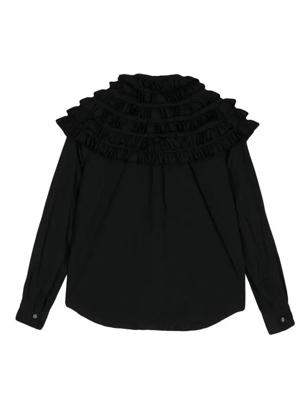 Comme Des Garçons Ruffled Long-sleeve Shirt