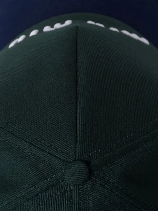 Miu Miu Logo-embroidered Baseball Cap - Green