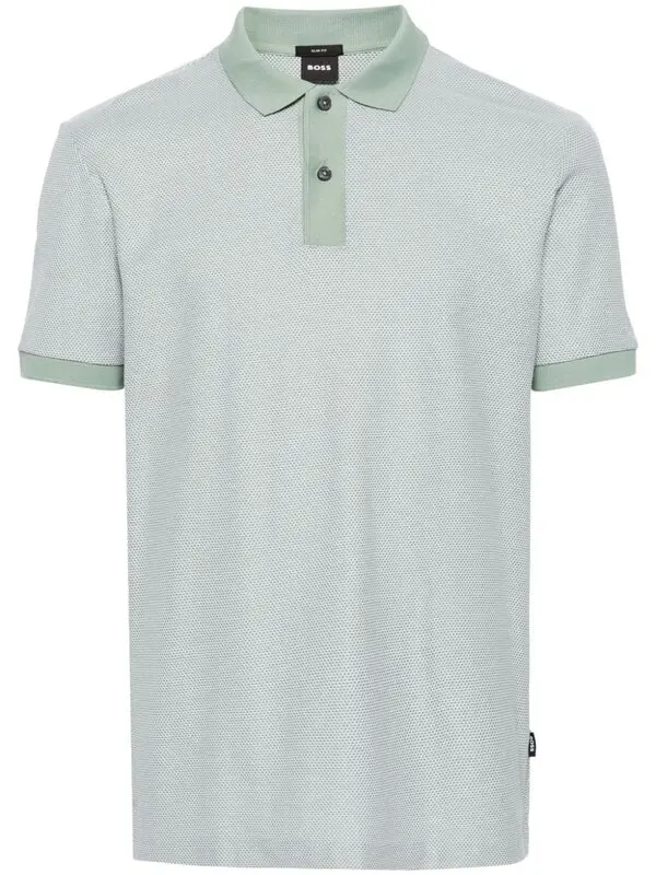 BOSS Phillipson Textured Cotton Polo Shirt
