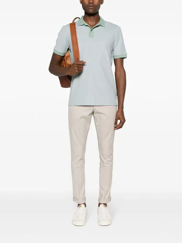 BOSS Phillipson Textured Cotton Polo Shirt