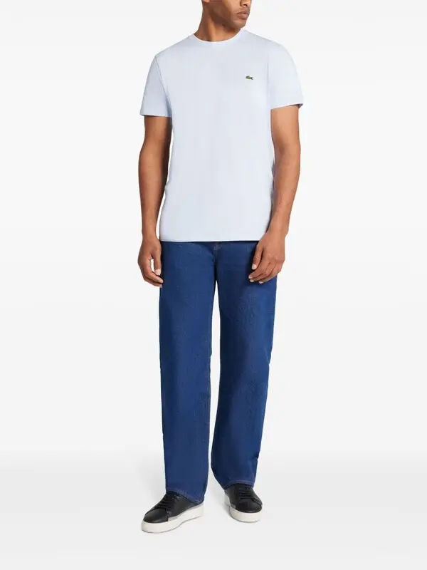 Lacoste Logo-patch Cotton T-shirt - Blue