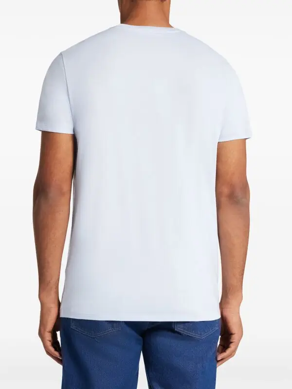 Lacoste Logo-patch Cotton T-shirt - Blue