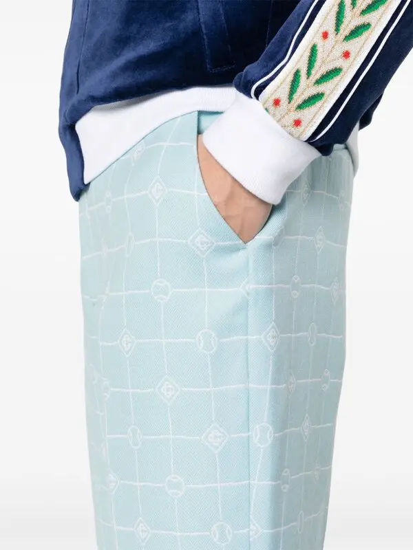 Casablanca Logo Windowpane Straight Trousers