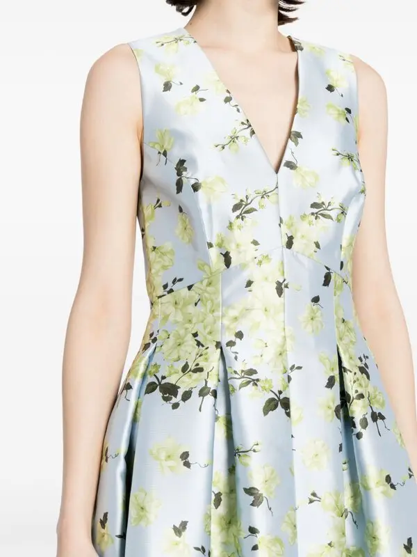 Sachin & Babi Brooke Floral-print Gown - Blue