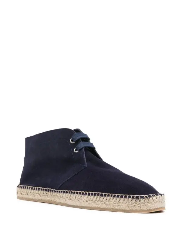 SCAROSSO Mojave Suede Espadrilles - Blue