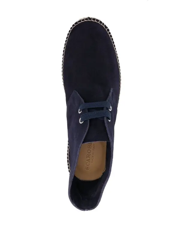 SCAROSSO Mojave Suede Espadrilles - Blue
