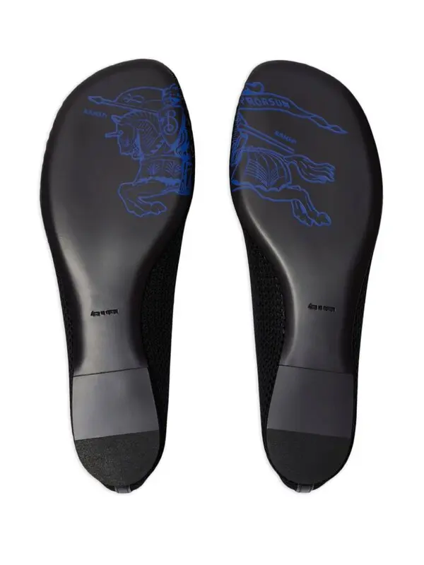 Burberry Mesh Ballerina Shoes - Black