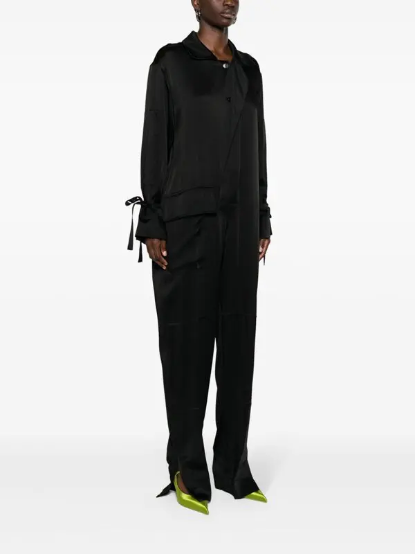 Victoria Beckham Spread-collar Crepe Jumpsuit