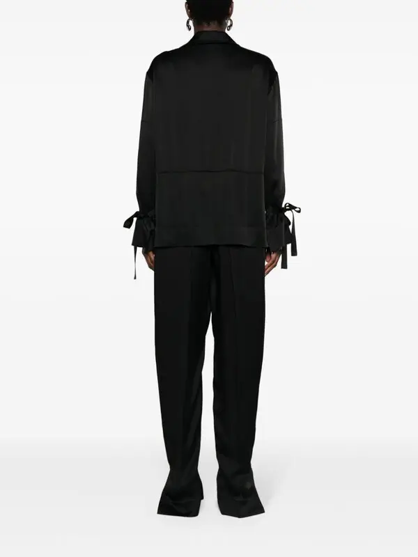 Victoria Beckham Spread-collar Crepe Jumpsuit