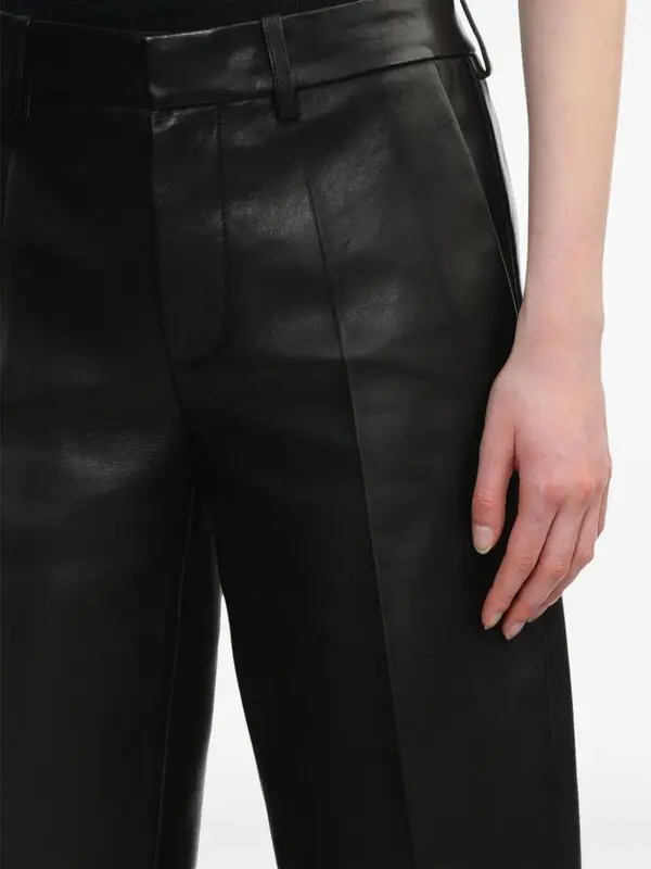 Helmut Lang Leather Knee-length Shorts