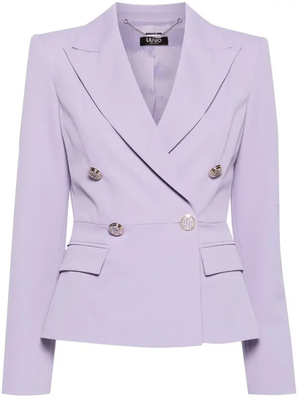 Liu Jo Double-breasted Twill Blazer