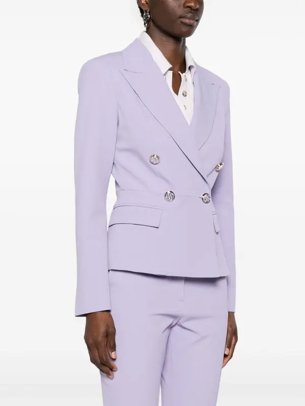 Liu Jo Double-breasted Twill Blazer