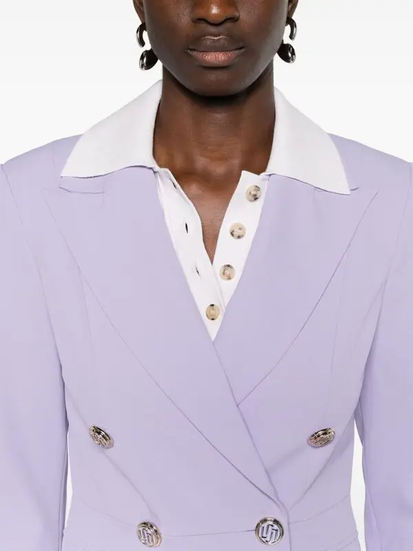Liu Jo Double-breasted Twill Blazer