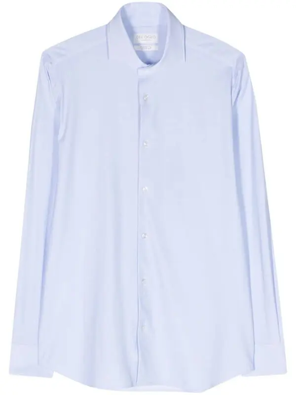 DELL'OGLIO Striped Classic-collar Shirt