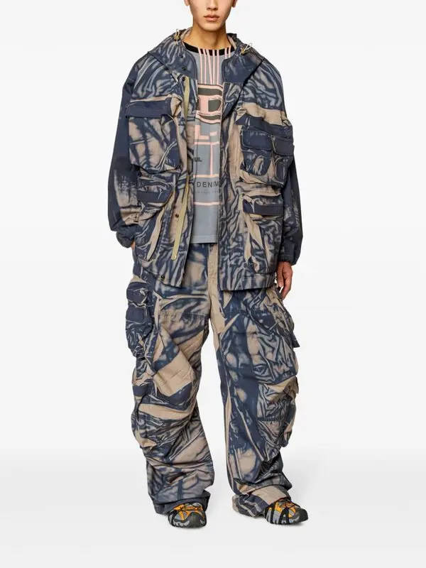 DIESEL® J-cadmus Creased-effect Cargo Jacket