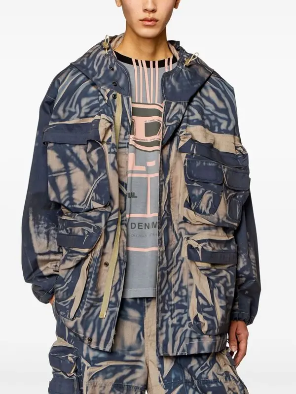 DIESEL® J-cadmus Creased-effect Cargo Jacket