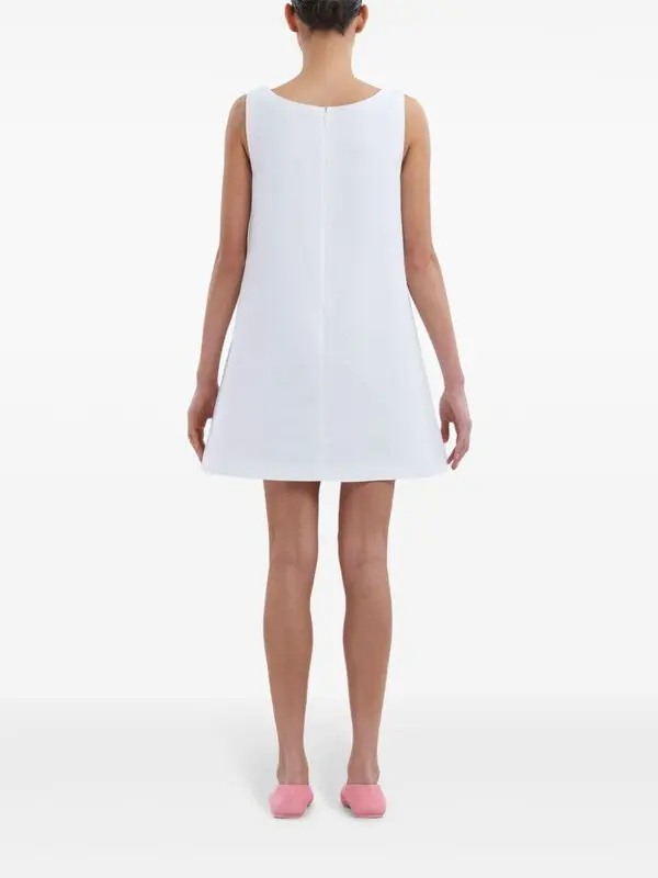 Marni Logo-embroidered Cotton Minidress