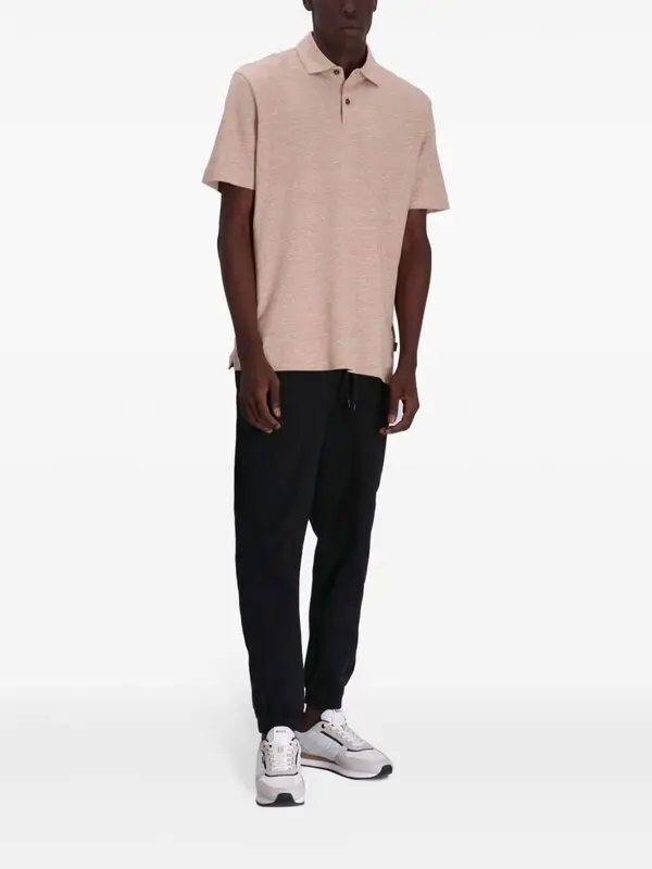 BOSS Mélange-effect Short-sleeve Polo Shirt