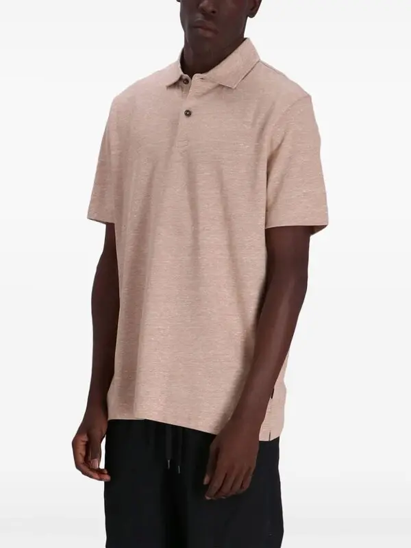 BOSS Mélange-effect Short-sleeve Polo Shirt
