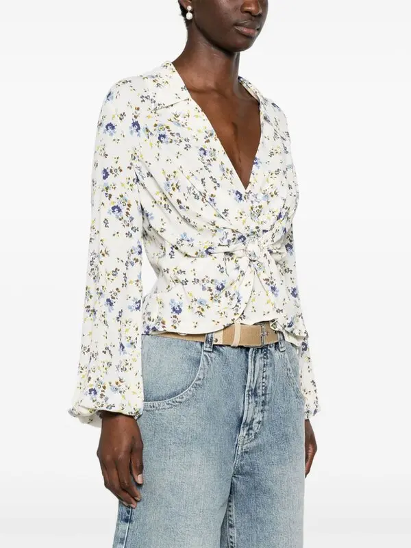 Liu Jo Floral-print Crepe Blouse