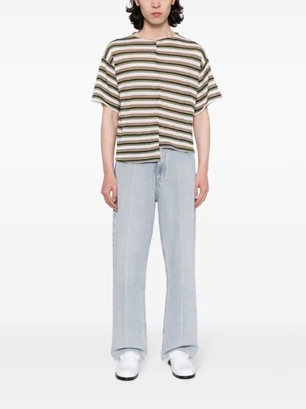 VITELLI Patchwork Striped T-shirt