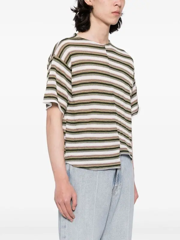 VITELLI Patchwork Striped T-shirt