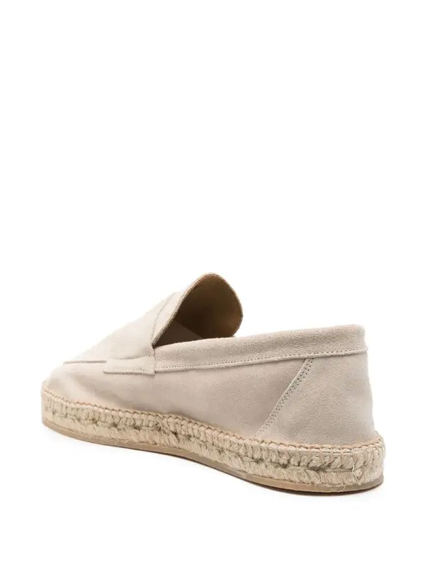 SCAROSSO Diego Suede Espadrilles - Neutrals