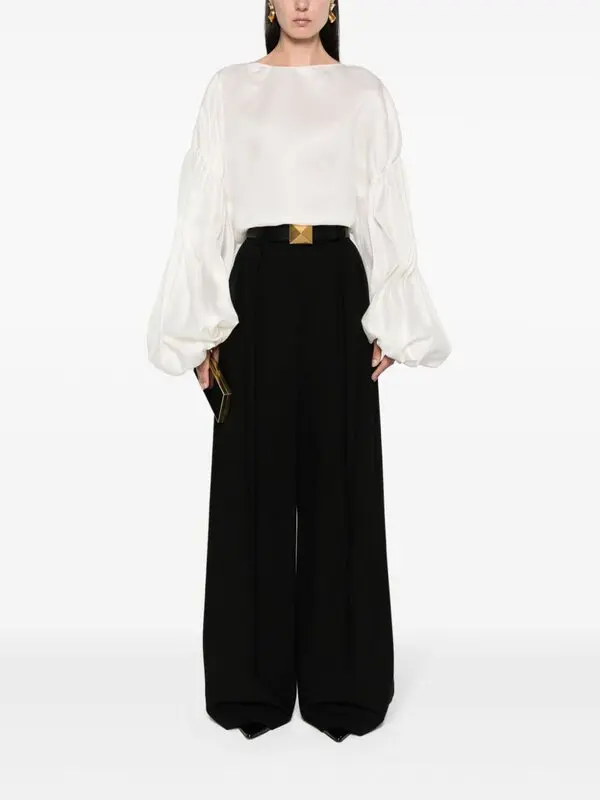Khaite The Quico Silk Blouse - White