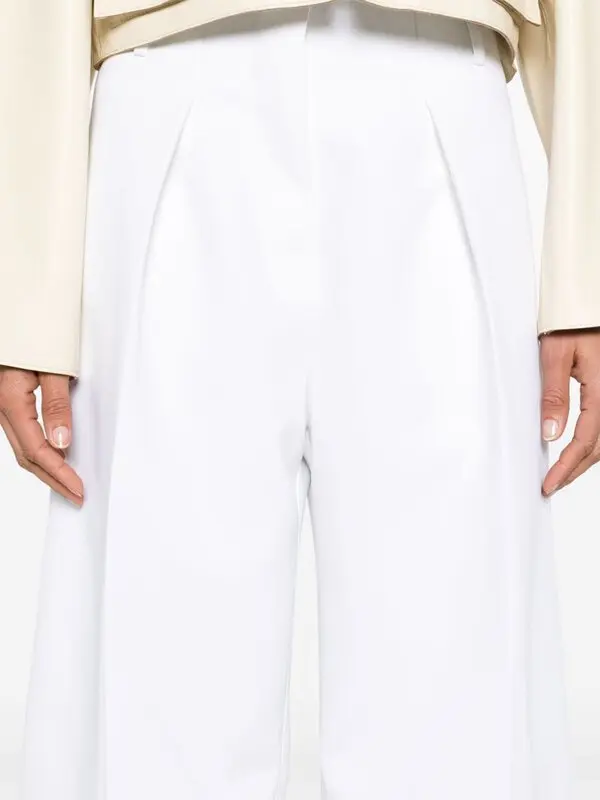 Jacquemus Ovalo Pleated Palazzo Pants