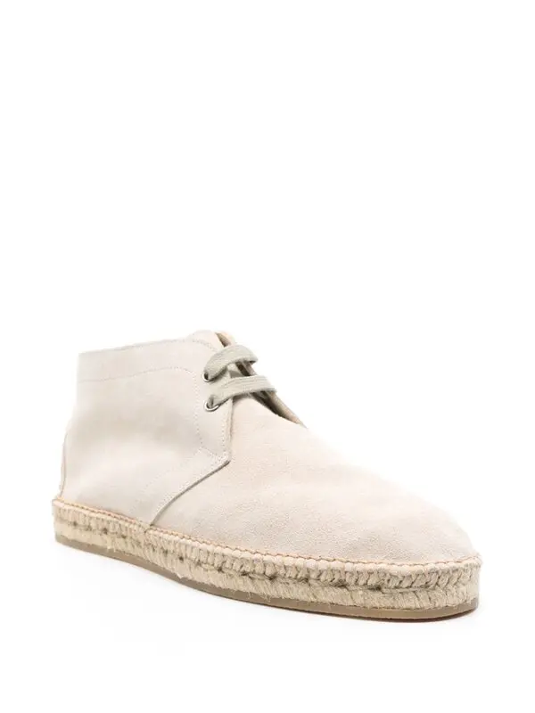 SCAROSSO Mojave Suede Espadrilles - Neutrals