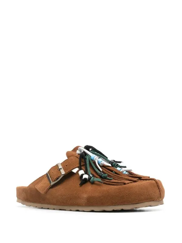 SCAROSSO Geo Suede Sandals