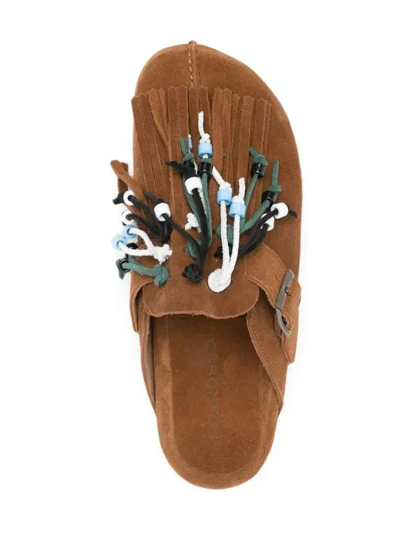 SCAROSSO Geo Suede Sandals