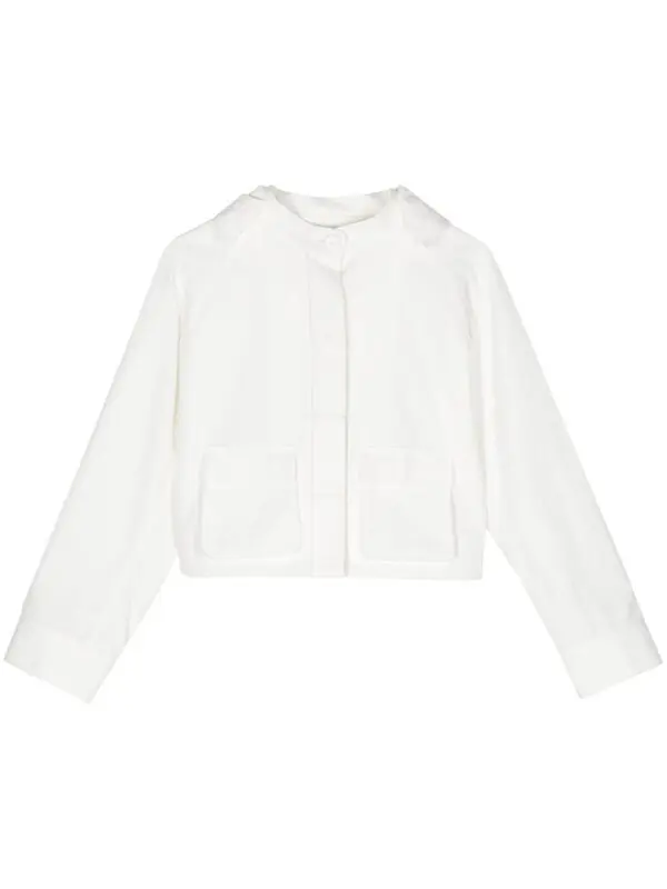 Shiatzy Chen Detachable-hood Cargo Jacket - White