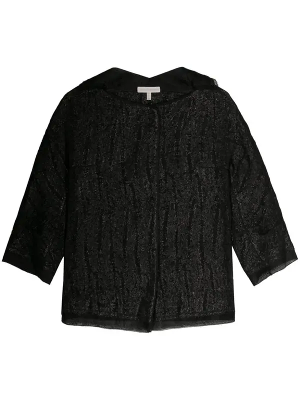 Shiatzy Chen Jacquard Silk Jacket - Black