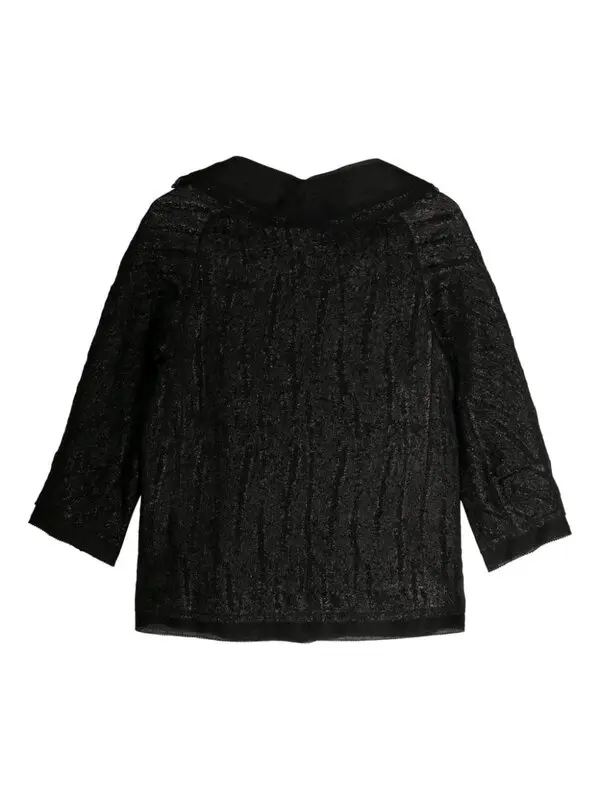 Shiatzy Chen Jacquard Silk Jacket - Black
