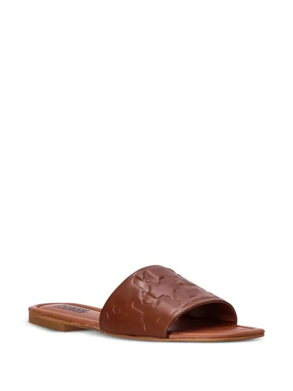 Karl Lagerfeld Brio Monogram Slides - Brown