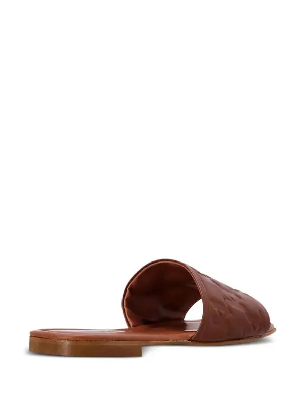 Karl Lagerfeld Brio Monogram Slides - Brown