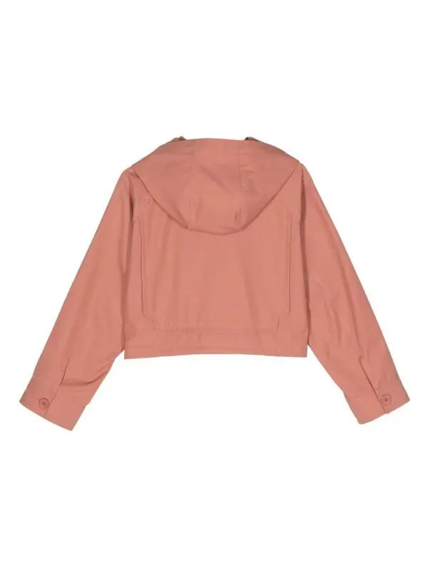 Shiatzy Chen Detachable-hood Cargo Jacket - Pink