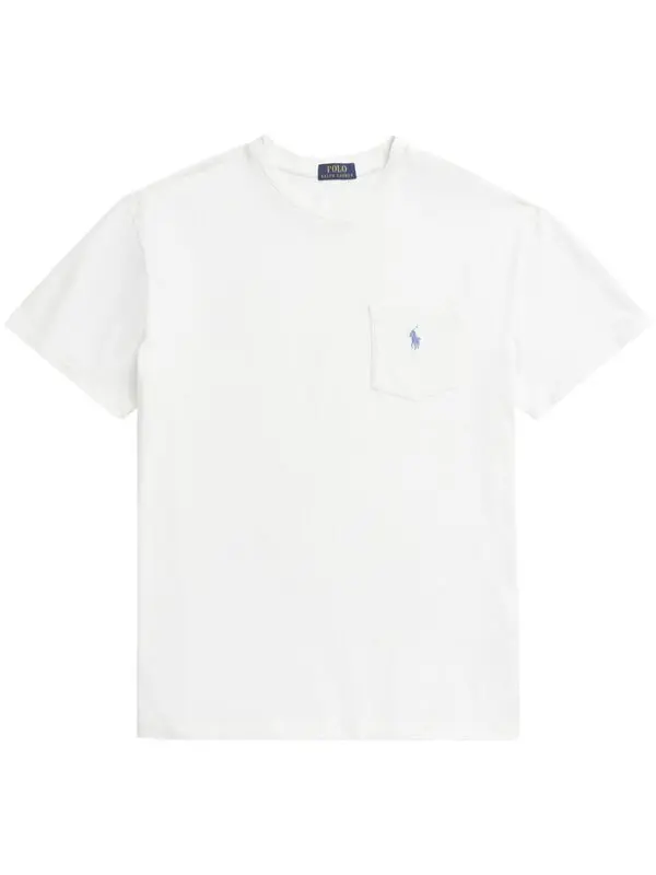 Polo Ralph Lauren Polo Pony Cotton-linen T-shirt - White