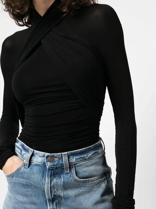 Saint Laurent Semi-sheer Roll-neck T-shirt