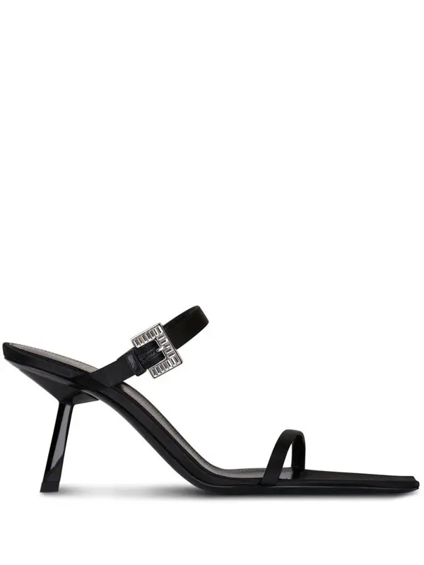 Saint Laurent Hope 75mm Buckle Sandals - Black
