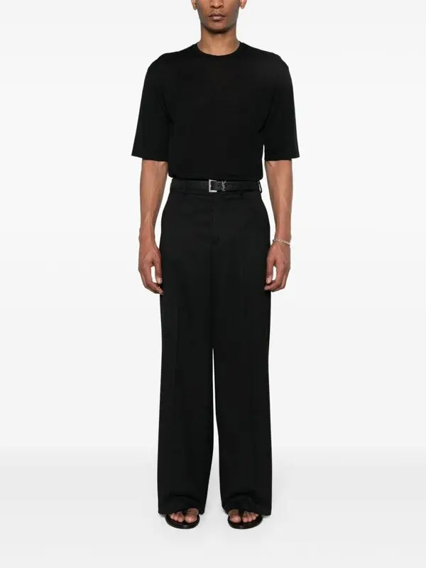 Saint Laurent Straight-hem Knitted T-shirt