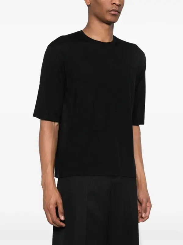Saint Laurent Straight-hem Knitted T-shirt