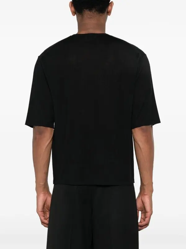 Saint Laurent Straight-hem Knitted T-shirt