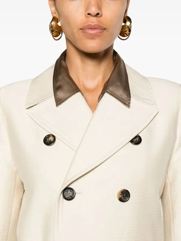 Saint Laurent Belted Double-breasted Coat