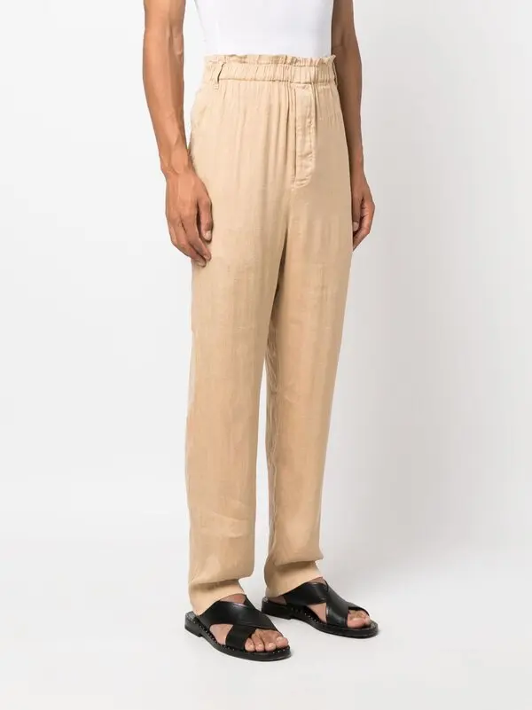 Saint Laurent Straight-leg Silk-blend Trousers