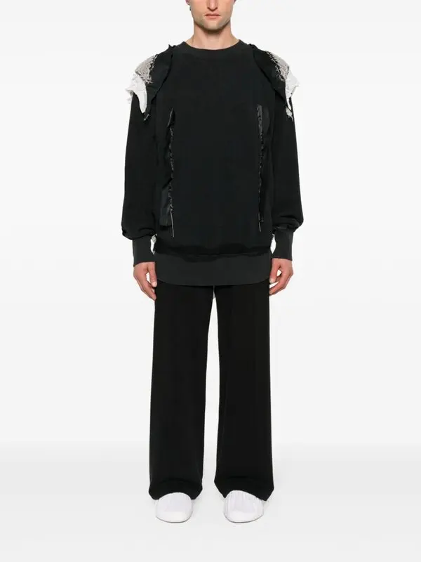 MAISON MARGIELA Terry-cloth Patchwork Sweatshirt