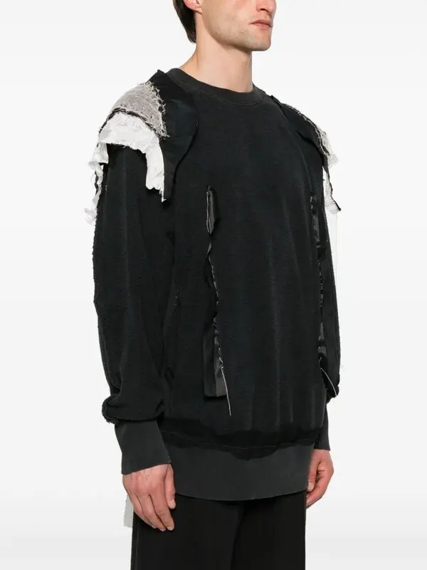 MAISON MARGIELA Terry-cloth Patchwork Sweatshirt