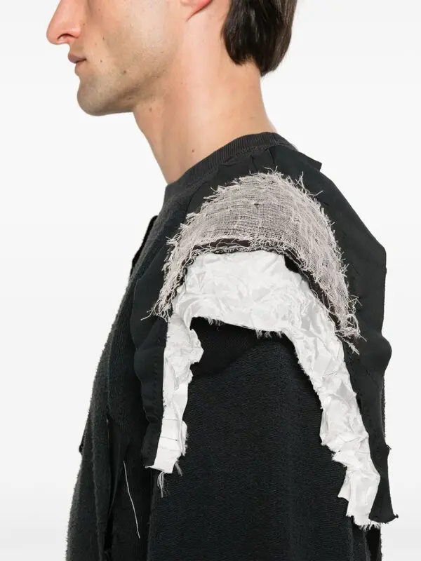 MAISON MARGIELA Terry-cloth Patchwork Sweatshirt